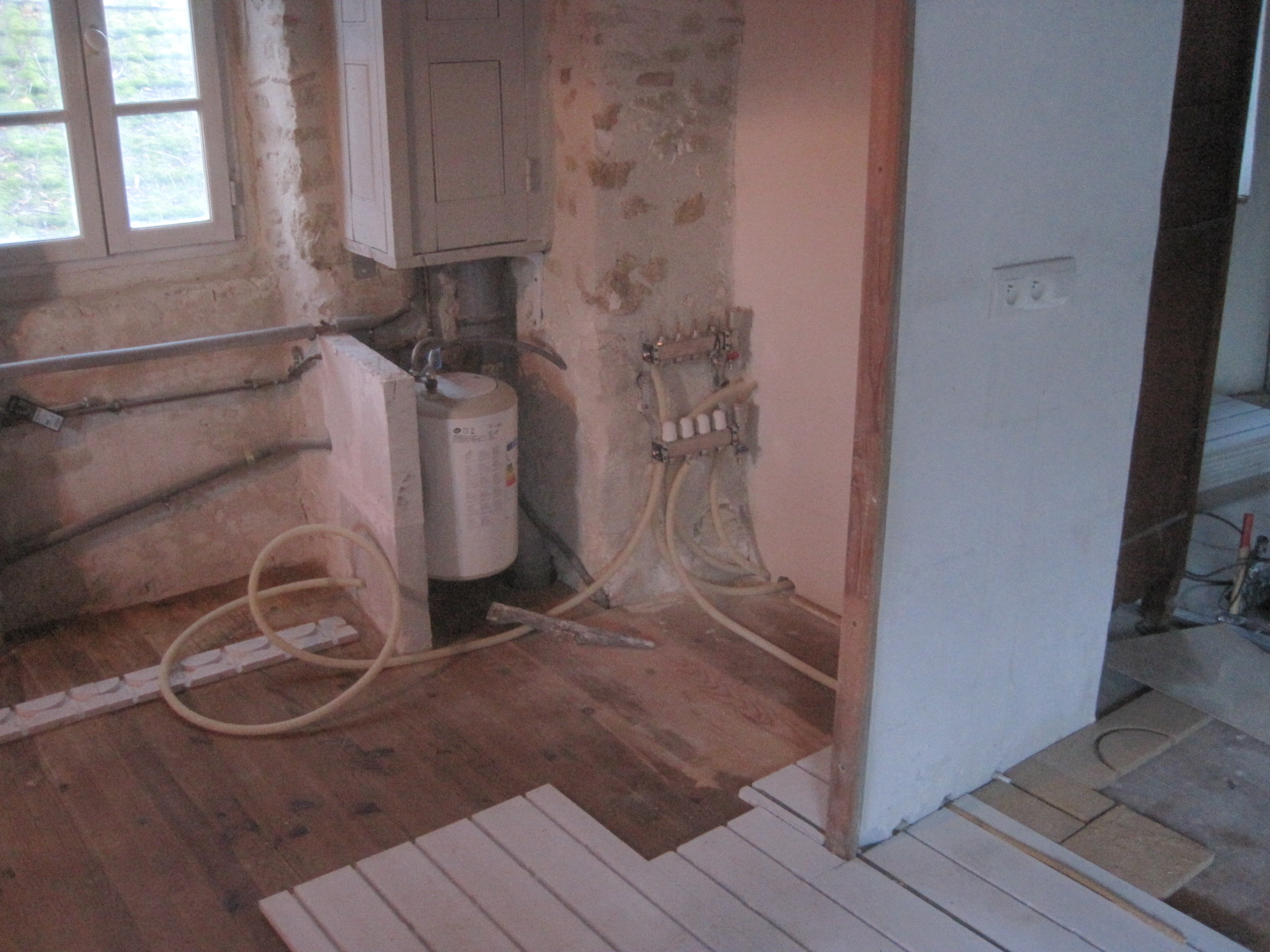 Pose plancher chauffant Caleosol gypse 11400 Mireval Carcassonne