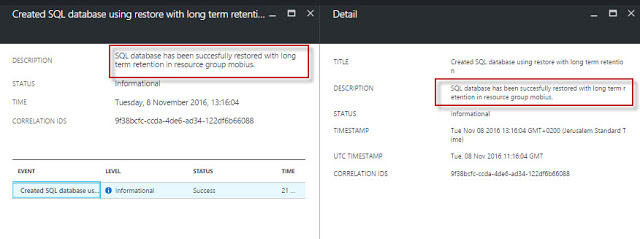 Long Term Retention Backup in Azure SQL DB | ענן | מאמר