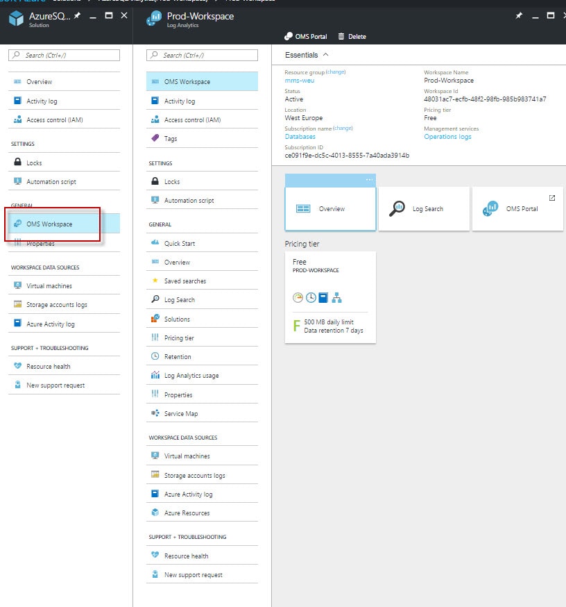 Operations Management Suite (OMS) and SQL Azure | ענן OMS and SQL Azure ...