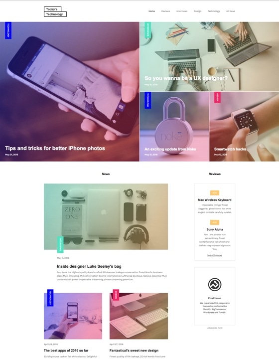 Gridded - Blog HTML5 Responsive Website Template