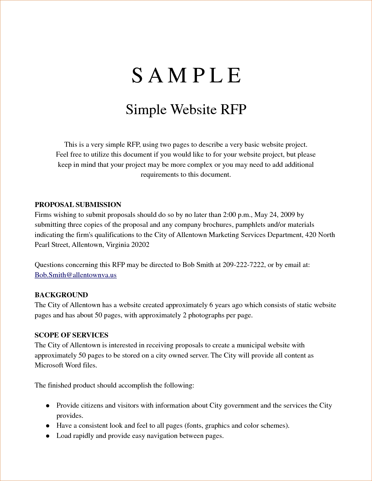 Create And Download A SEM RFP re For Proposal Bonsai