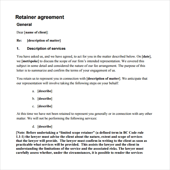 Retainer Proposal Template Samples Examples Download Bonsai