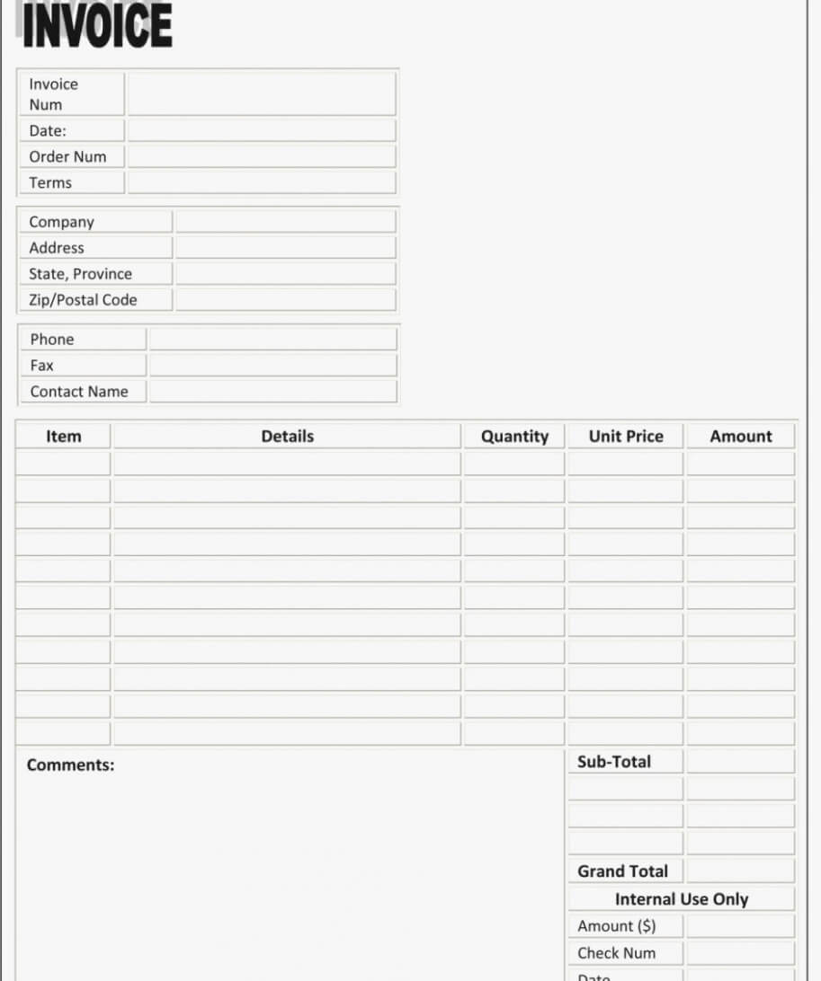 Videography Invoice Template