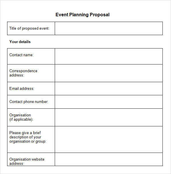 Free Event Brief Template Bonsai