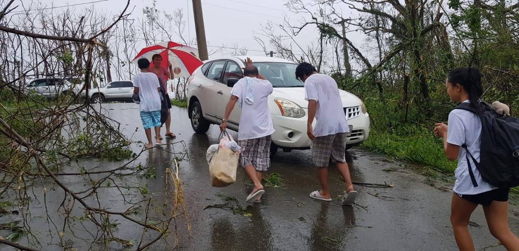 Rescued from Typhoon Mawar