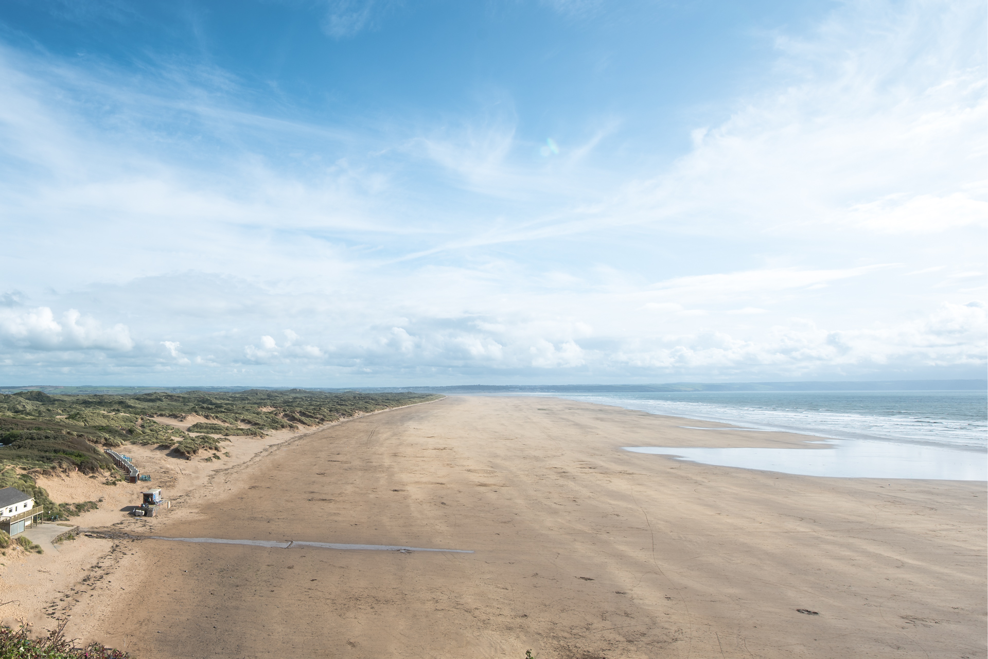 Saunton Sands beach, North Devon coast