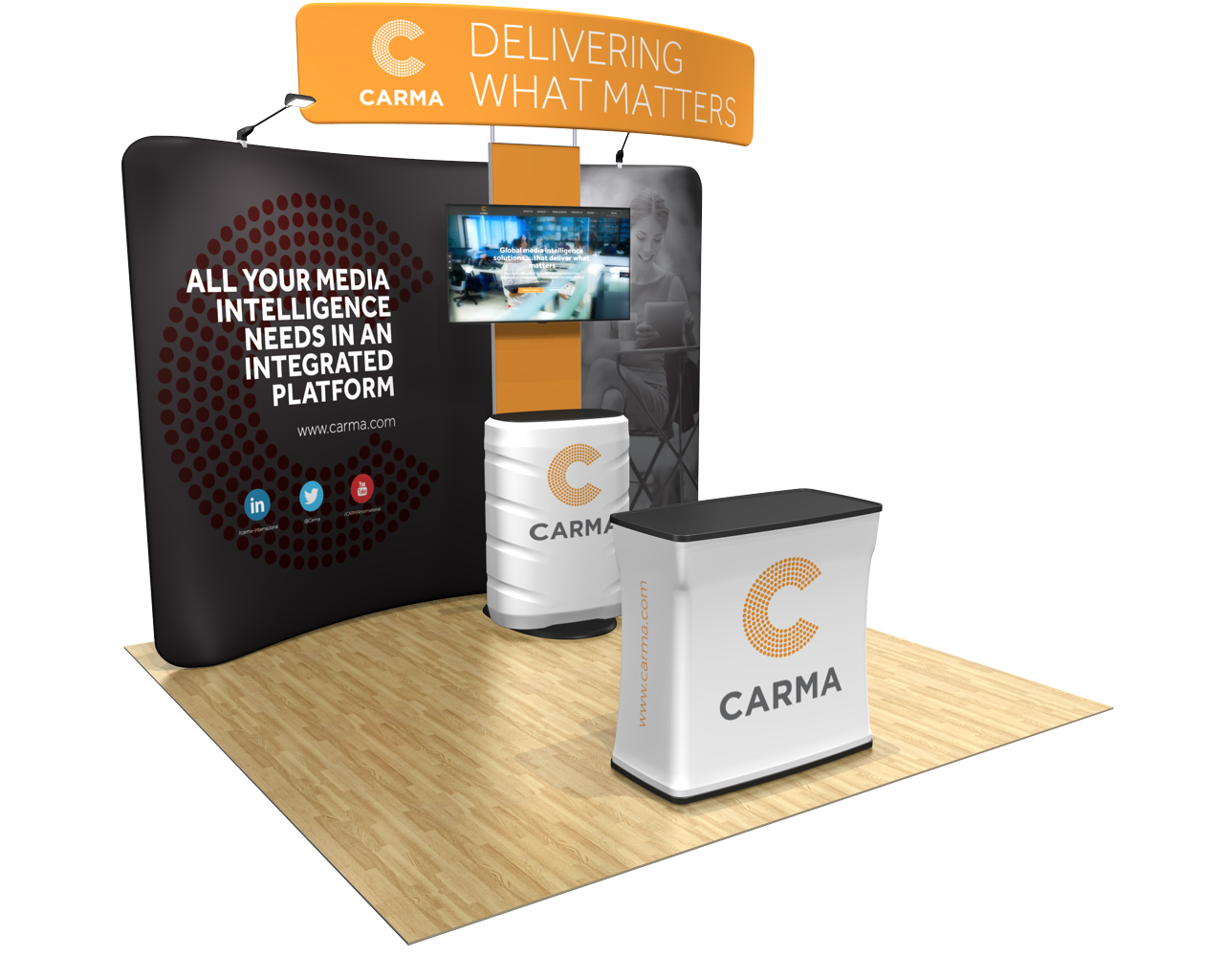 Waveline 10ft Curved Kit | Trade Show Booth Display