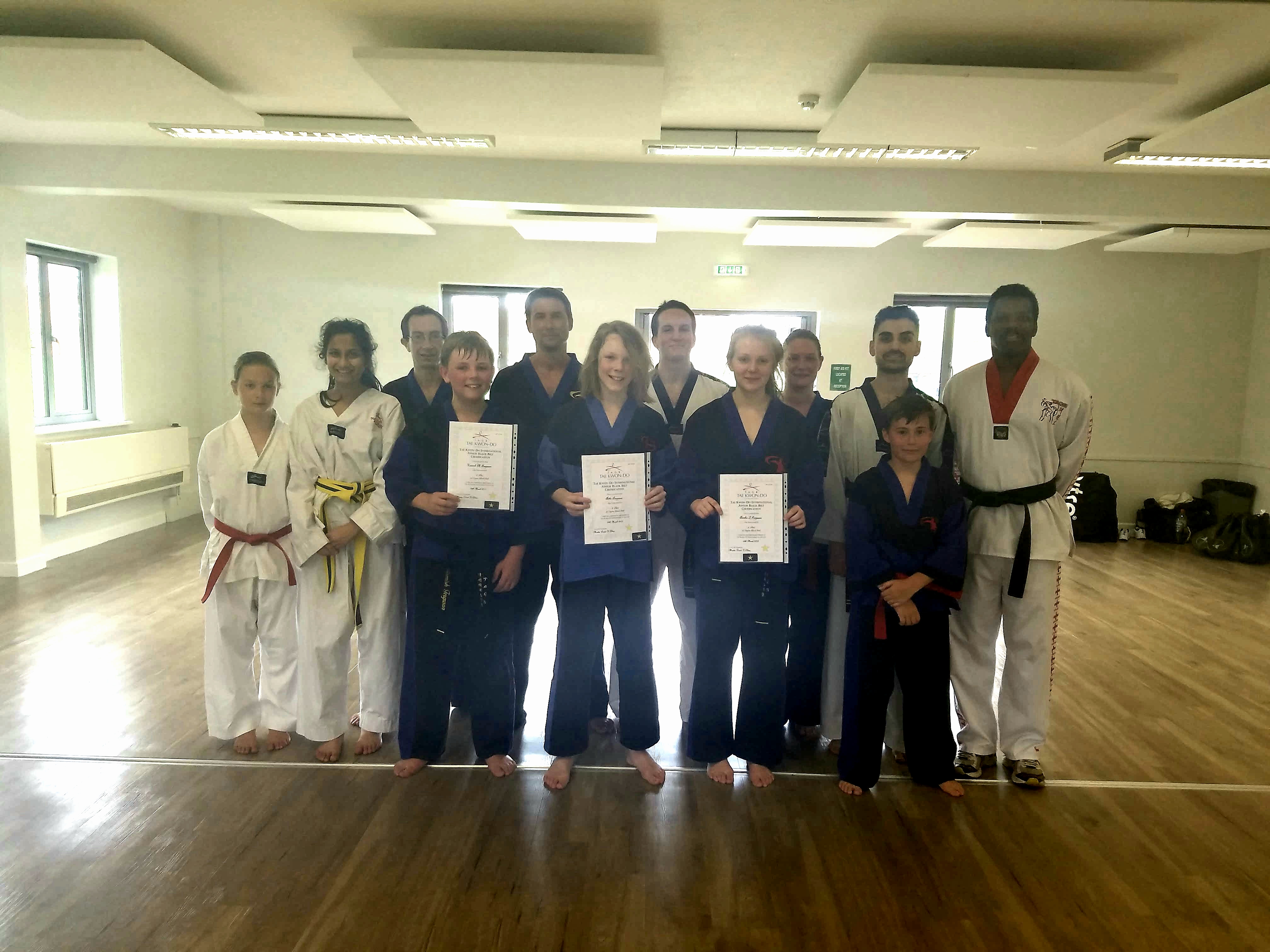 HEDTKD | Galleries Black Belt Grading March 18 Arshia Bahador awarded 1st Dan & Mohammed ...