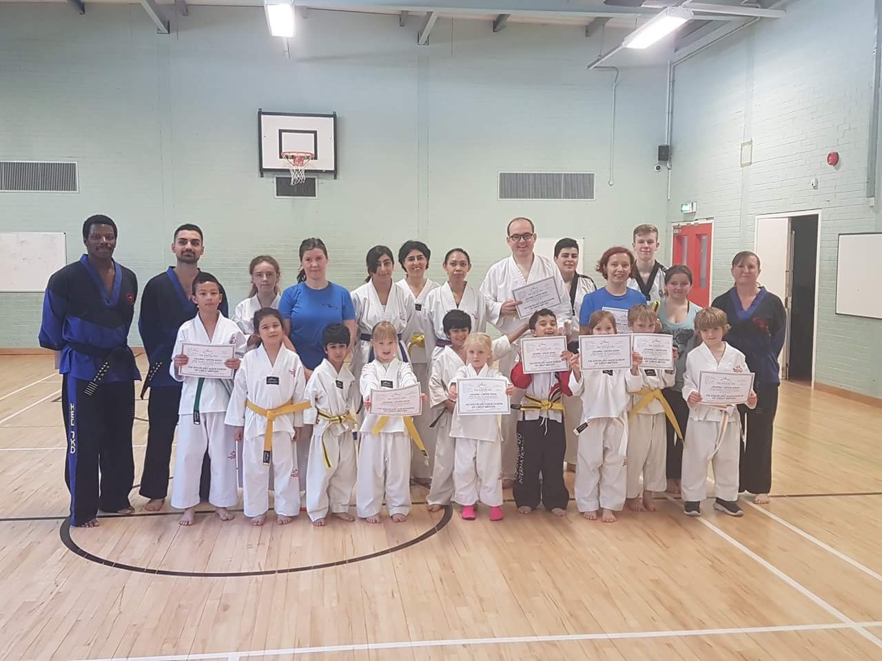 HEDTKD | Galleries Colour Belt Grading results 2018 Student's receiving their belts at HED TKD ...