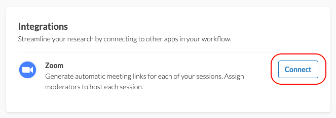 How do I use the Zoom integration to create and share meeting links ...