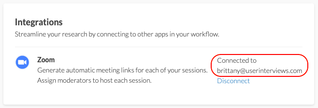 How do I use the Zoom integration to create and share meeting links ...