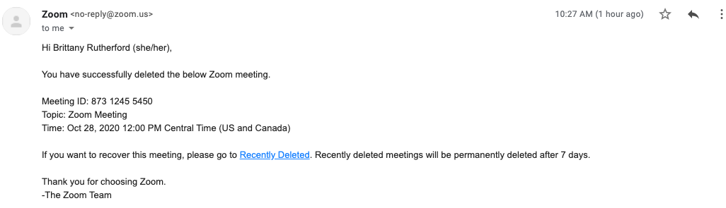 How do I use the Zoom integration to create and share meeting links ...