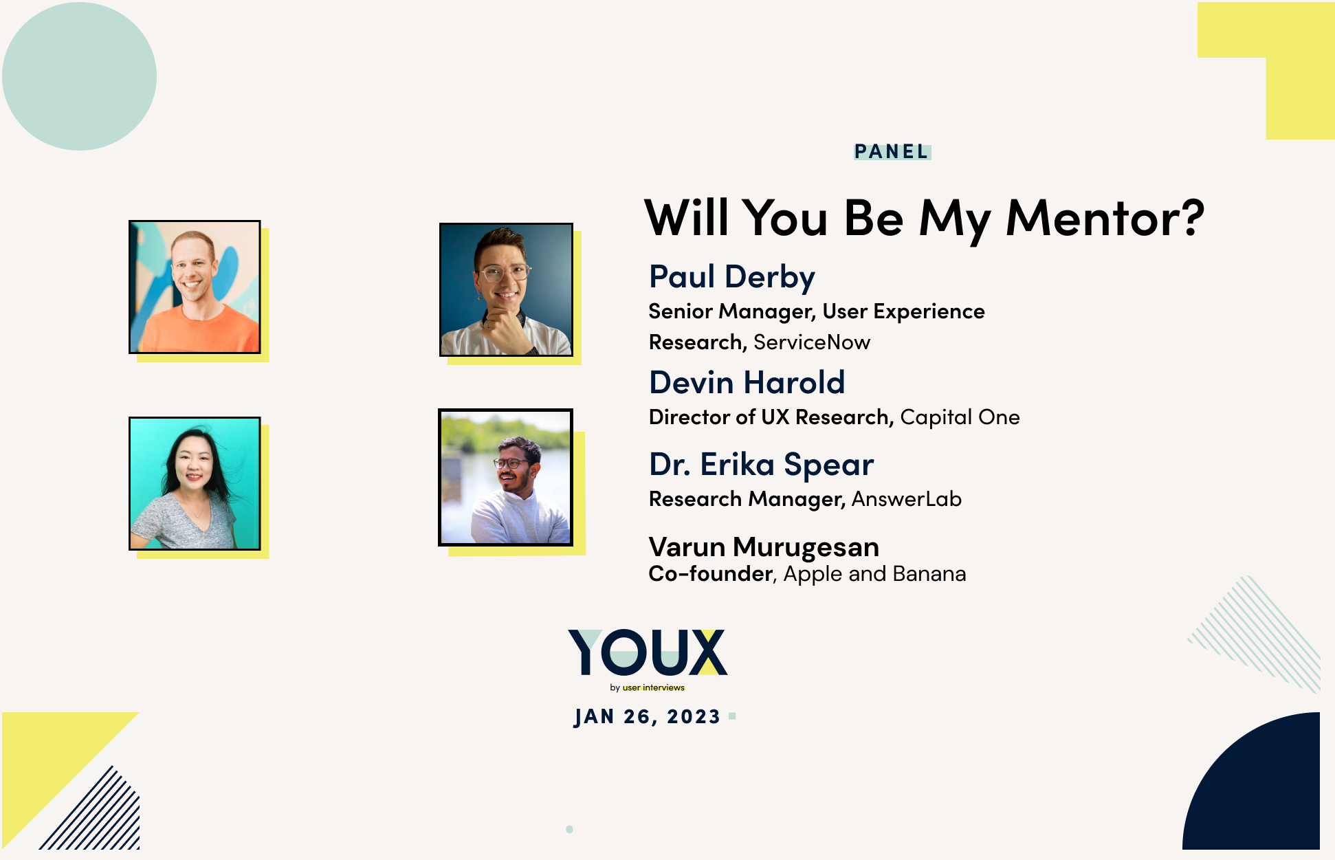 Will You Be My Mentor?— YouX 2023 Q&A with Paul Derby, Devin Harold, Dr ...