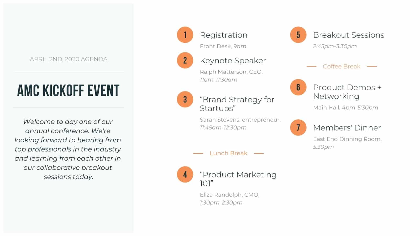 Agenda Slide Template | Beautiful.ai