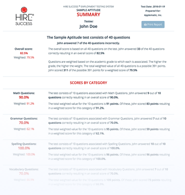 Employment Aptitude Tests
