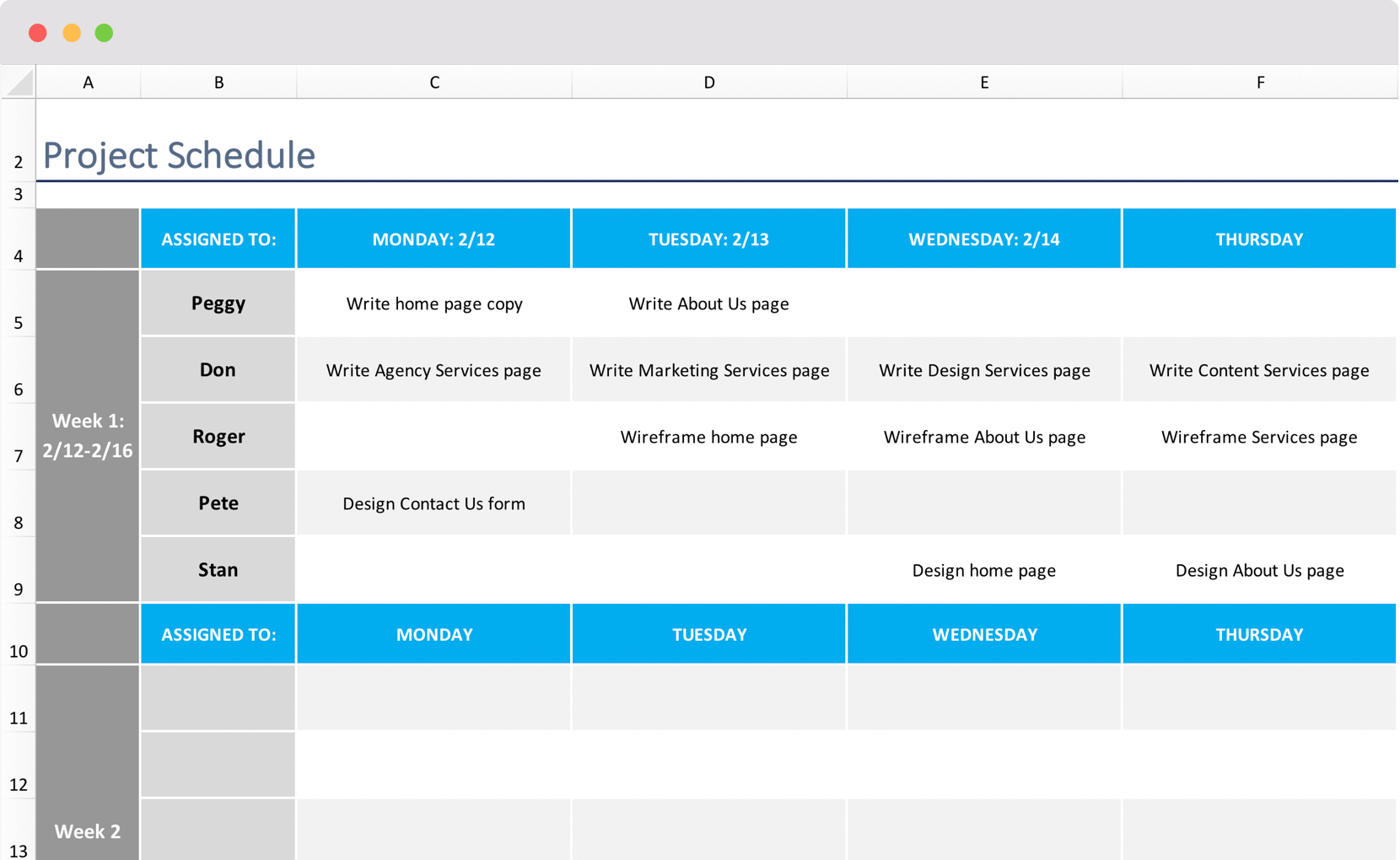 Project Schedule Definitions Free Template TeamGantt