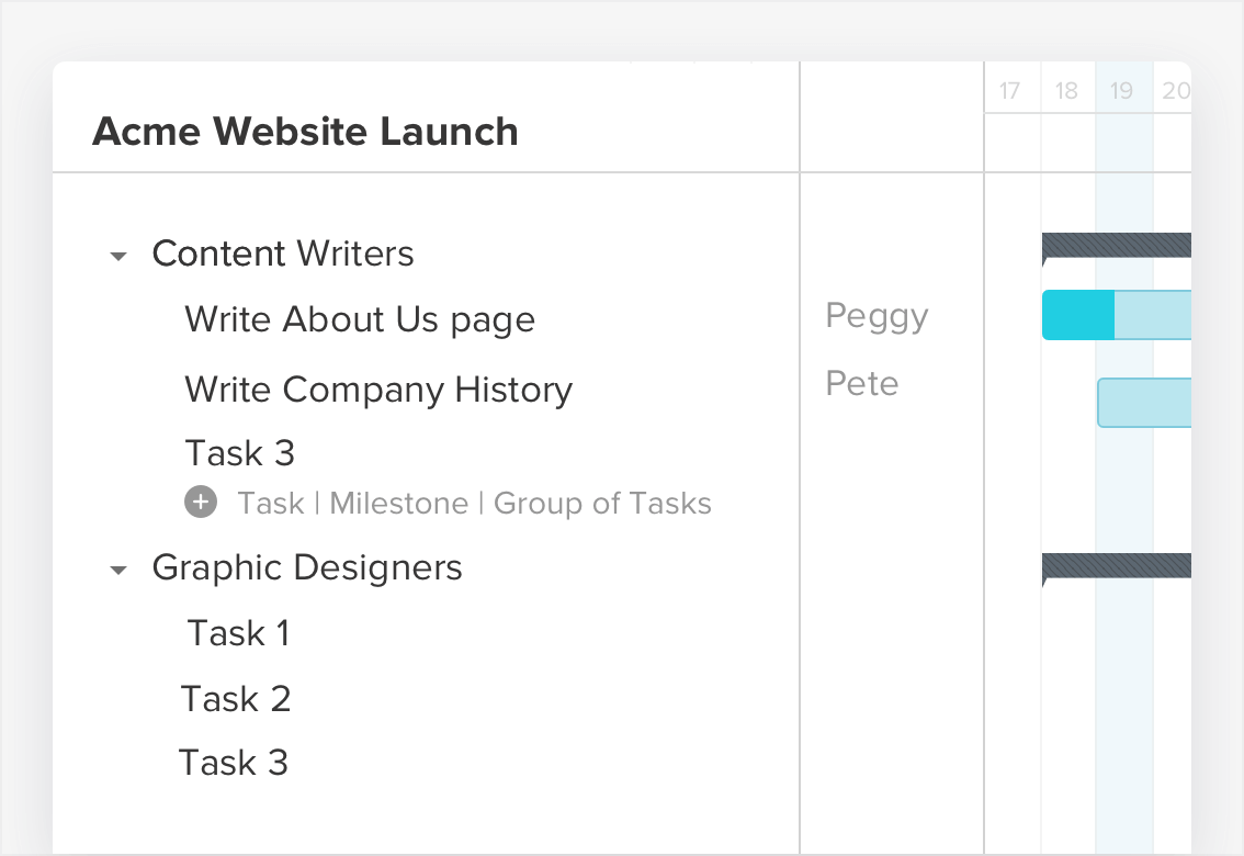 Project Schedule: Definitions & Free Template | TeamGantt