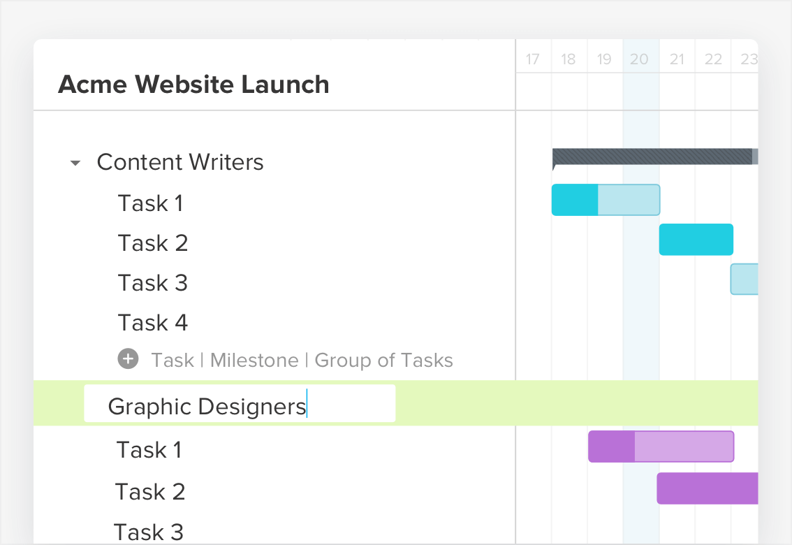 Project Schedule: Definitions & Free Template | TeamGantt