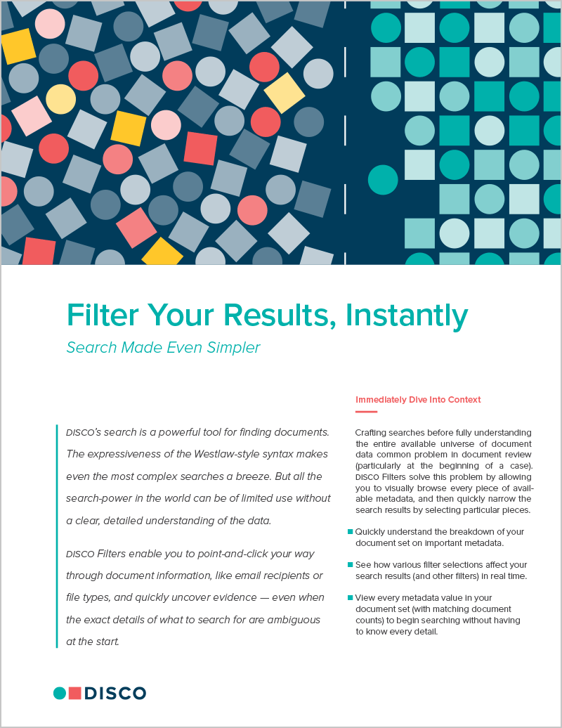 Filter Your Results, Instantly