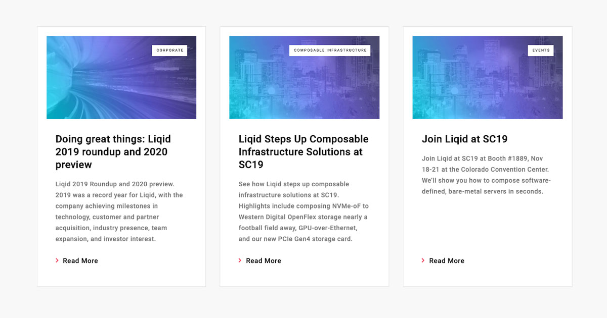 Composable Infrastructure & SSD Blog | Liqid, Inc