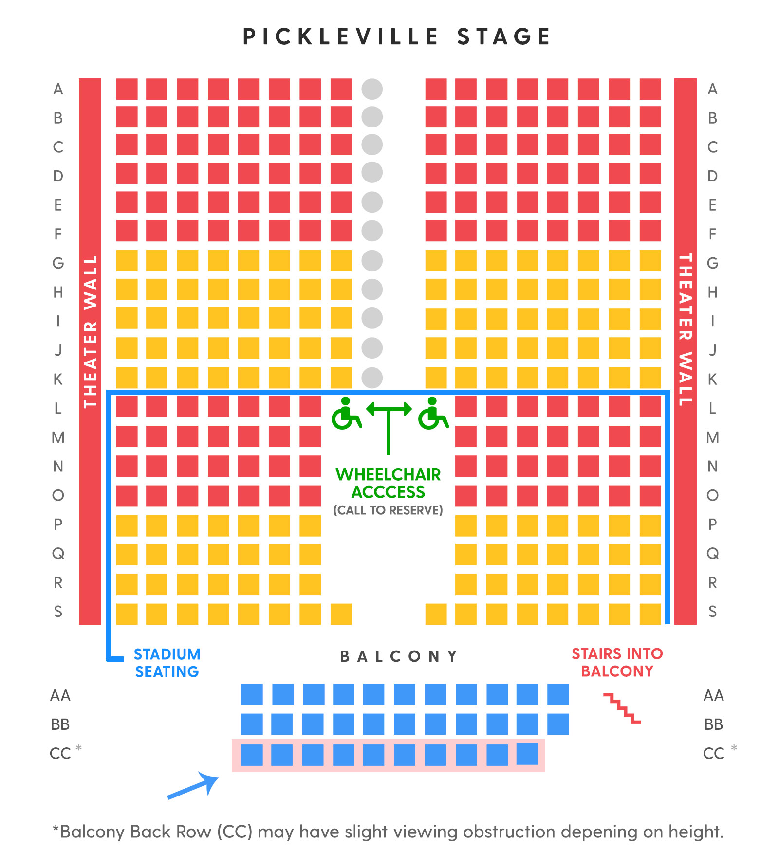 Our Tickets And Tours Seating Charts
