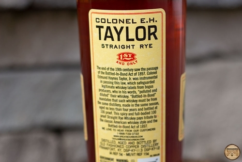 E.H. Taylor, Jr. Straight Rye Review | Breaking Bourbon