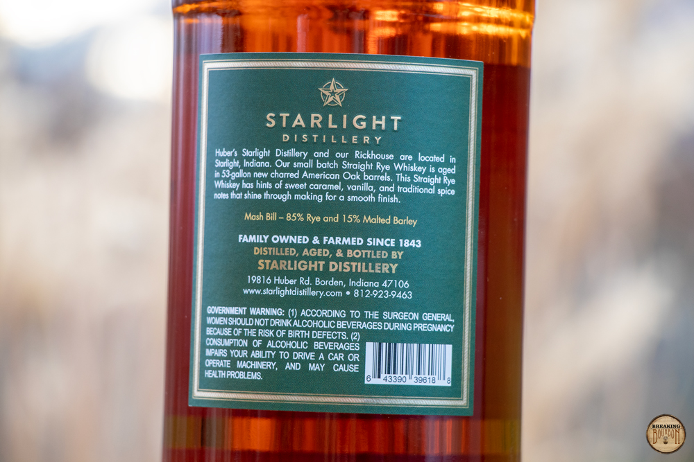Starlight Old Rickhouse Straight Rye (Batch 0215) Review | Breaking Bourbon