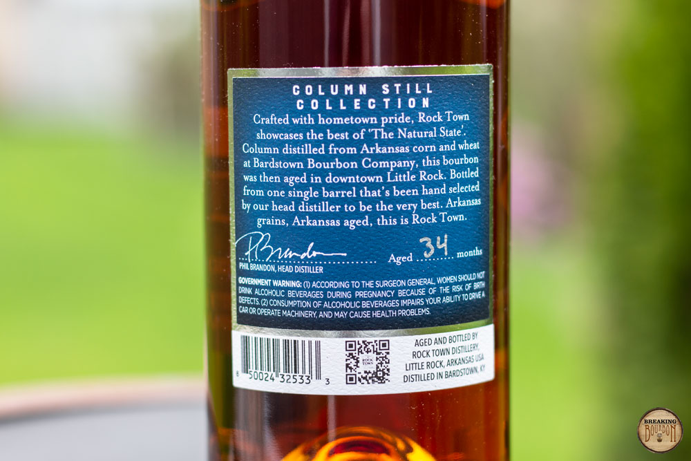 Rock Town Column Still Collection Single Barrel Cask Strength Bourbon ...