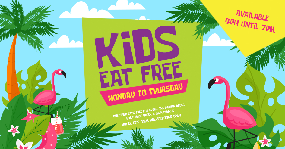 Kids Eat FREE! | Funky Flamingo Southampton | Southampton
