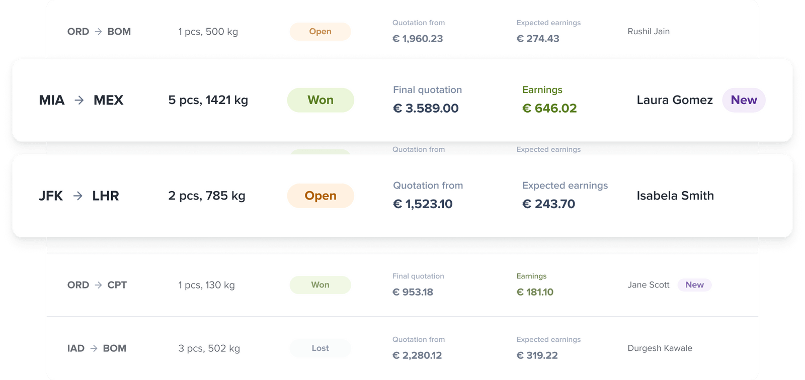 cargo.one | Get airline and agent rates within seconds, not hours.