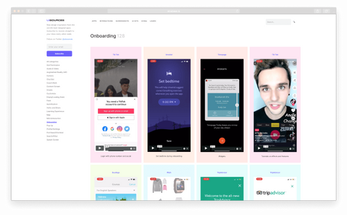 UI Sources | Mobile Design Patterns and Interactions