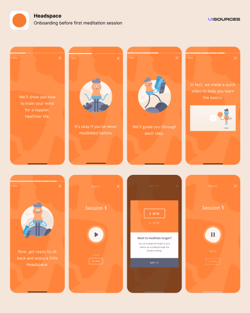 Headspace - App Store Screenshots Screenshots | UI Sources