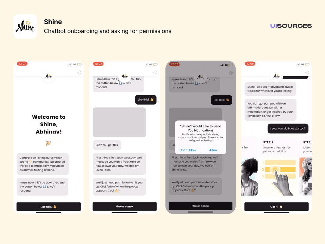 Shine - App Store Screenshots Screenshots | UI Sources