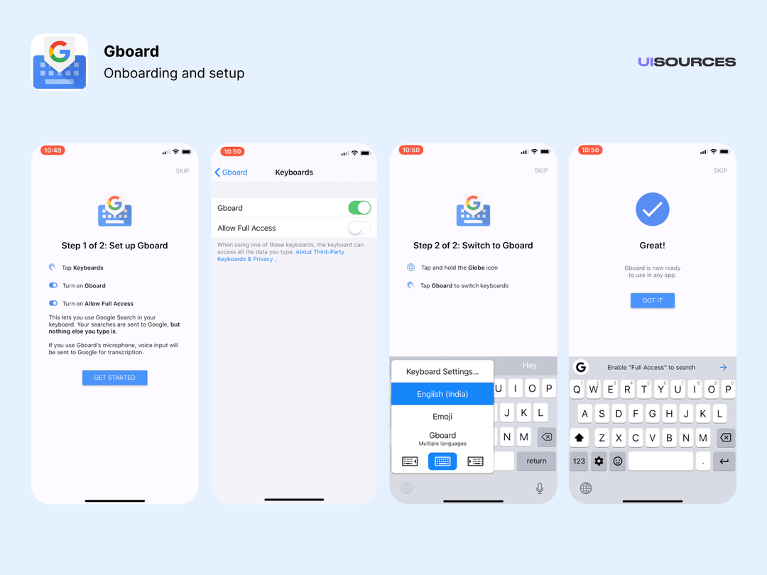 Gyroscope - Onboarding Screenshots | UI Sources
