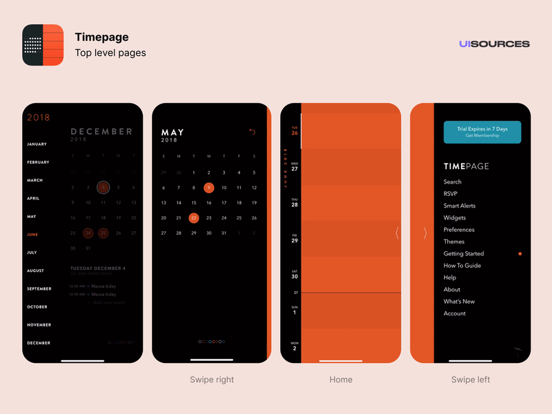 Gyroscope - Content Screens Screenshots | UI Sources