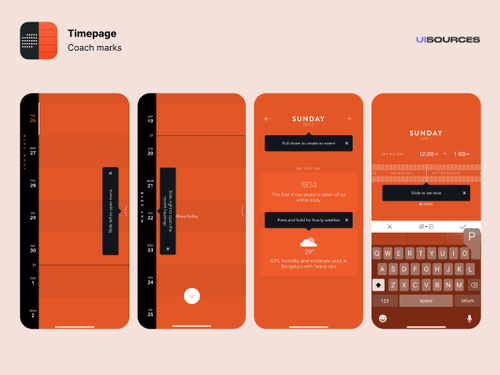 Timepage App - Calendar by Moleskine | UI Sources