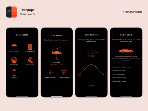 Timepage App - Calendar by Moleskine | UI Sources