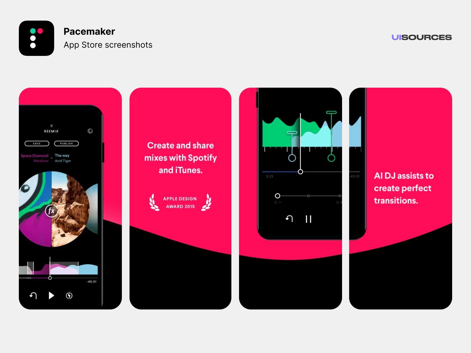 Pacemaker - App Store Screenshots Screenshots | UI Sources