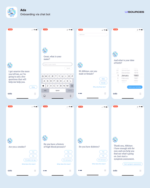 Ada - Chat Bot Screenshots | UI Sources