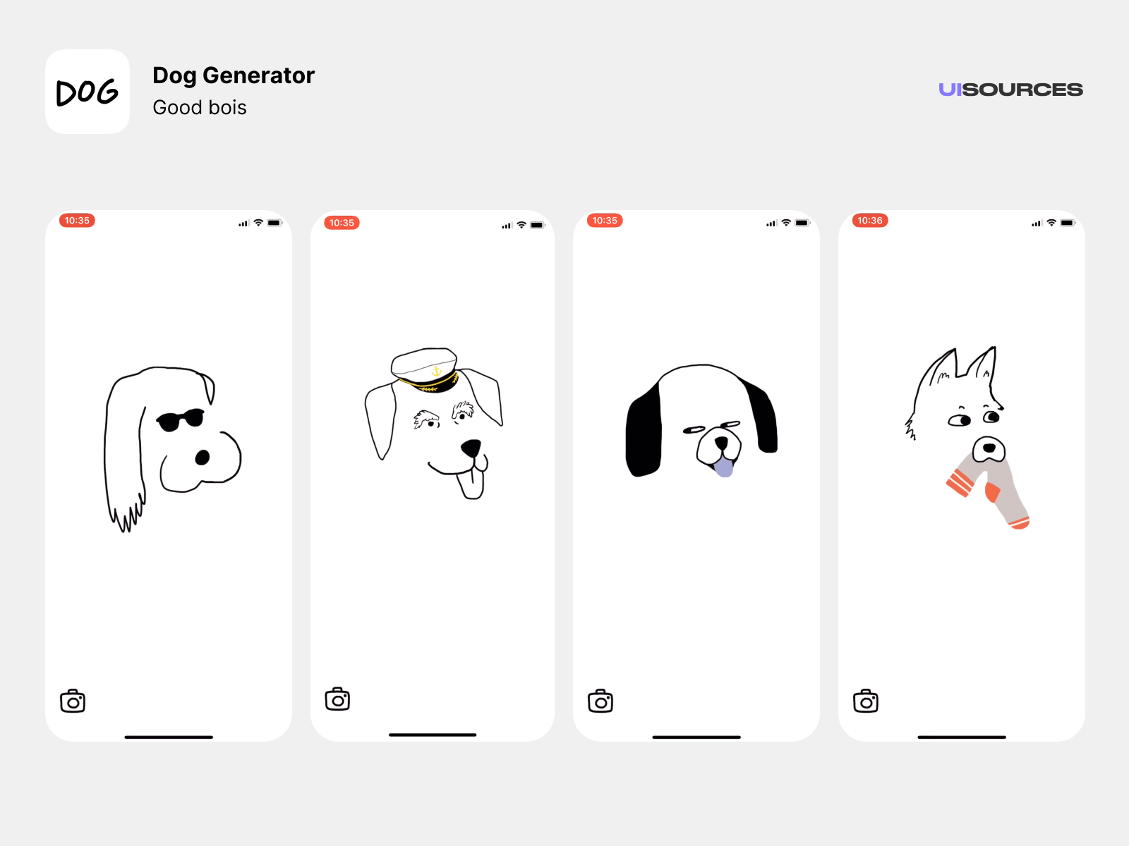 Dog Generator App - Over 500k possible dogs | UI Sources