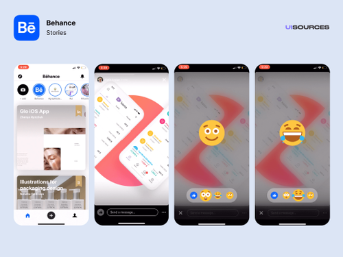 Behance App - The Creative World at Work | UI Sources