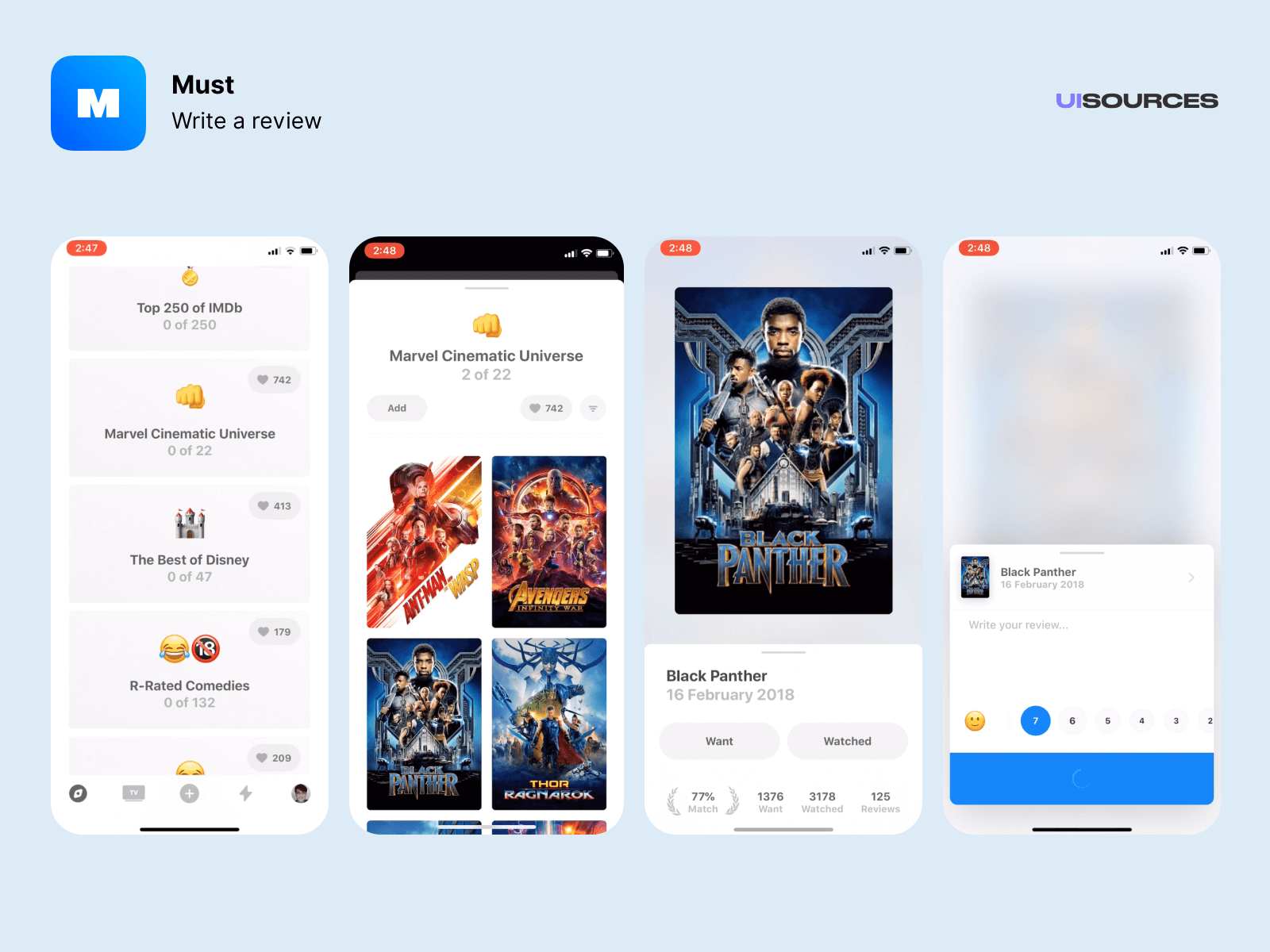 MustApp - App Store Screenshots Screenshots | UI Sources