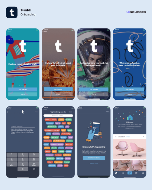 Tumblr App - Social Networking | UI Sources