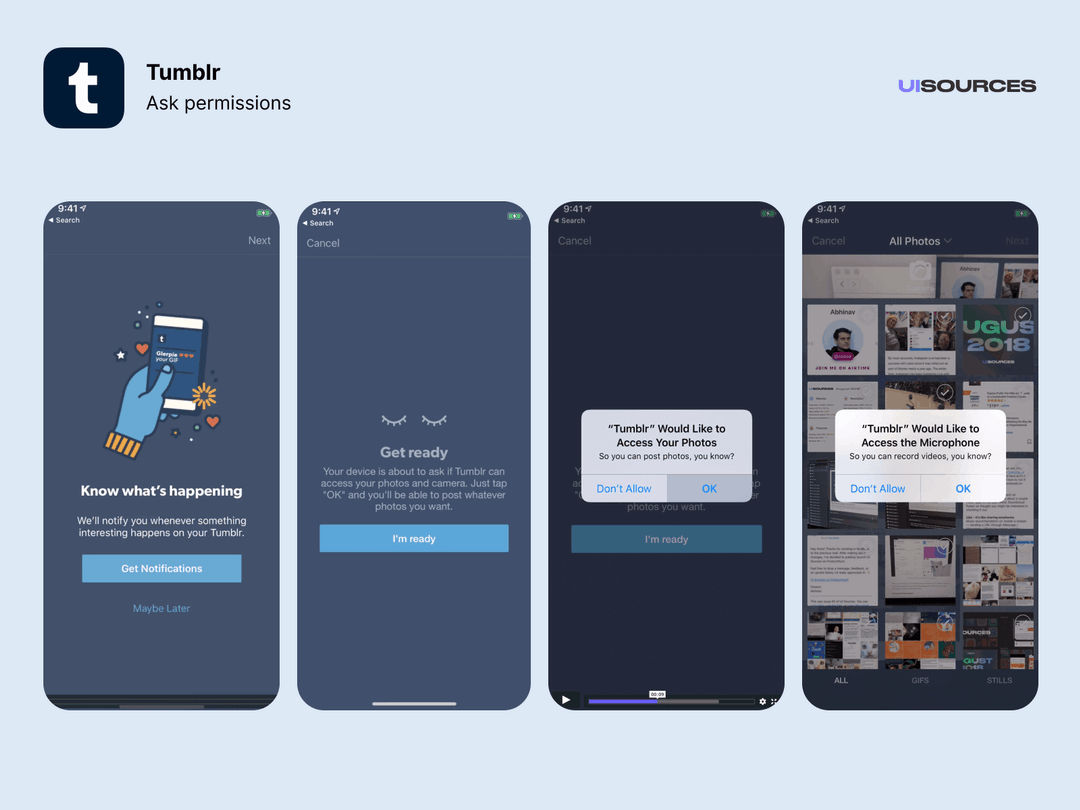 Tumblr App - Social Networking | UI Sources
