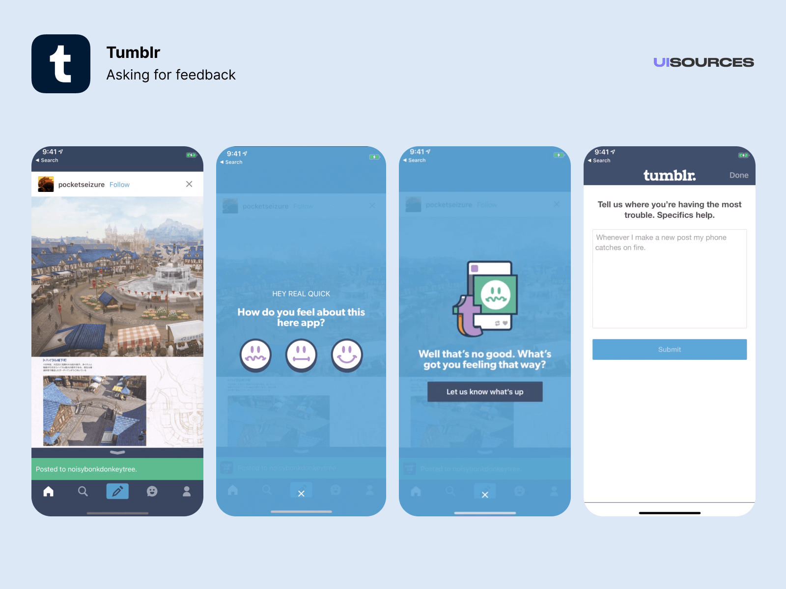 Tumblr App - Social Networking | UI Sources