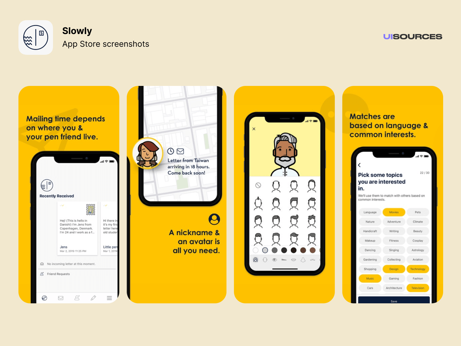 Slowly App Store Screenshots Screenshots UI Sources Slowly App Store Screenshots Screenshots UI Sources