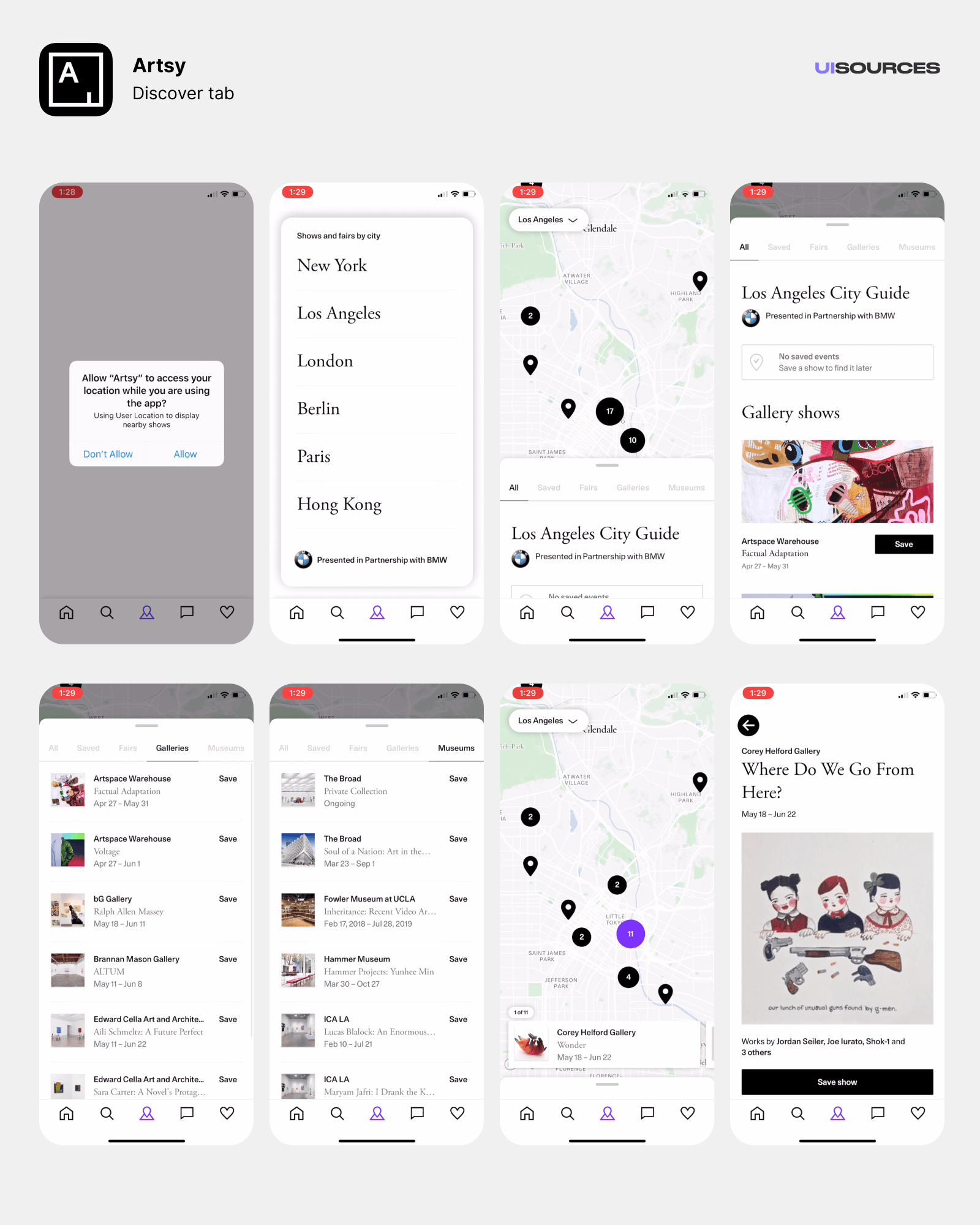 Artsy App - Shop from auctions & galleries | UI Sources