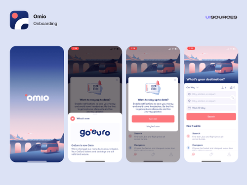 Omio App - Tickets for your Europe trip | UI Sources