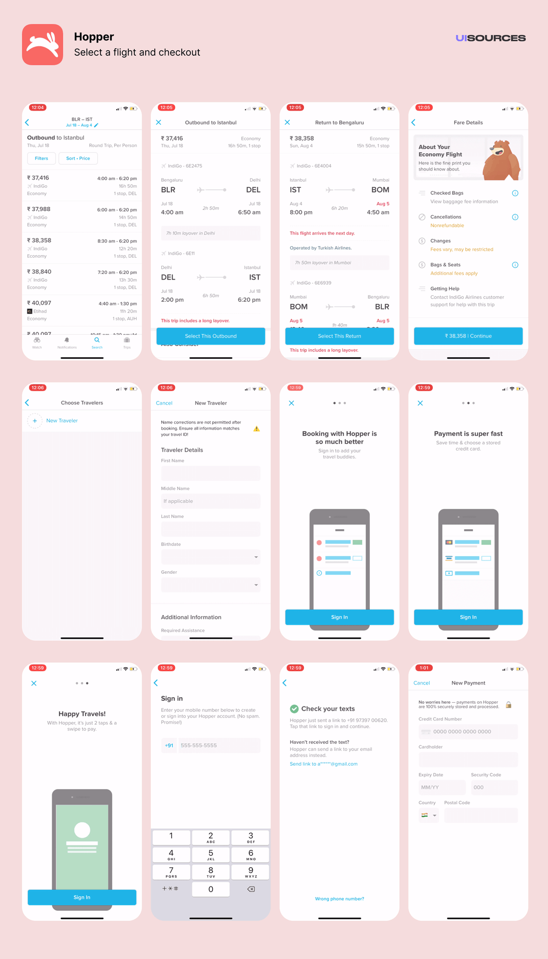 Hopper - Content Screens Screenshots | UI Sources