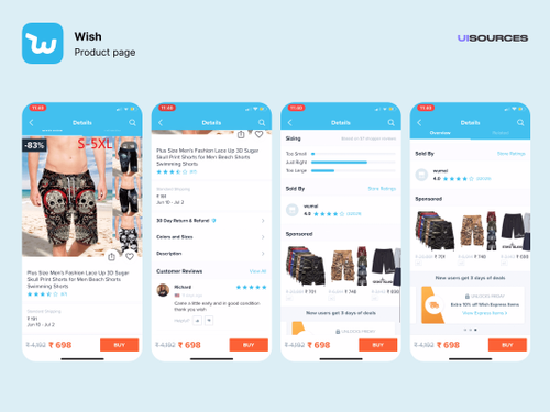 Wish App - Flash deals shopping | UI Sources